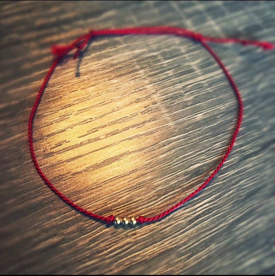 Simple Thin SILK CORD Bracelet With Beads (7 Colors to Choose From ...