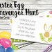 Printable Easter Clue Cards | Egg Hunt | Easter Bunny | Scavenger Hunt ...