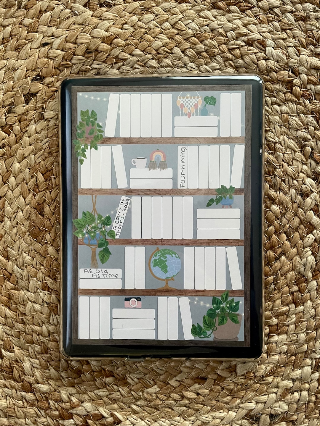 Bookshelf Reading Tracker, Planner Journal, Kindle Ebooks, 50 Book ...