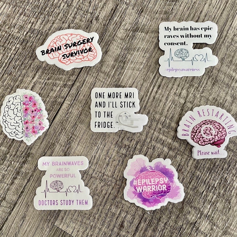 Purple Brain and Epilepsy - Etsy