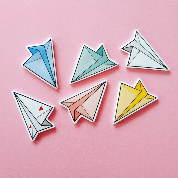 Crazy plastic paper airplane pines | Etsy