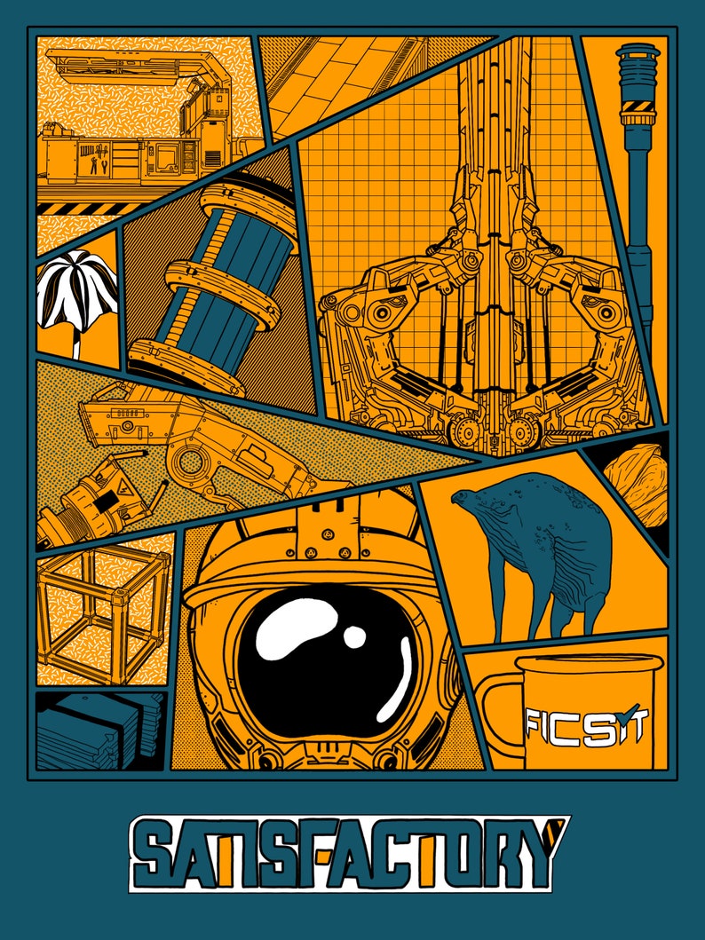 Satisfactory Poster, A3 Format (29.7x40cm) - Etsy UK