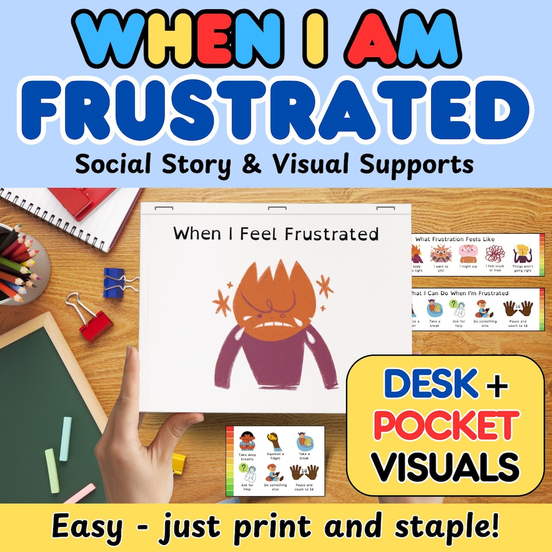 Frustration Social Story: Autism & ADHD Emotion Regulation (google ...