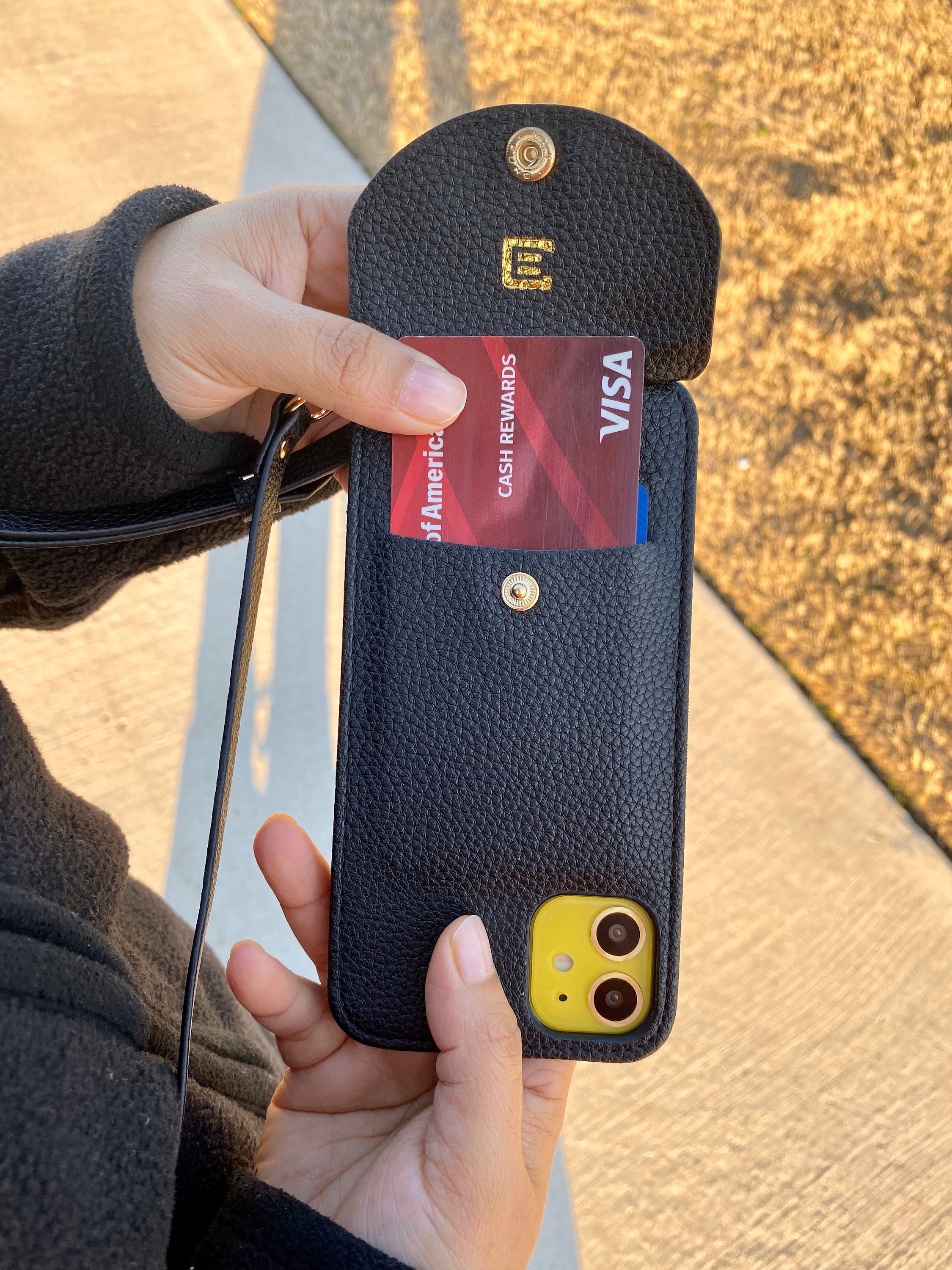 Custom Pebbled Leather Crossbody Iphone Purse Bag W/adjustable - Etsy