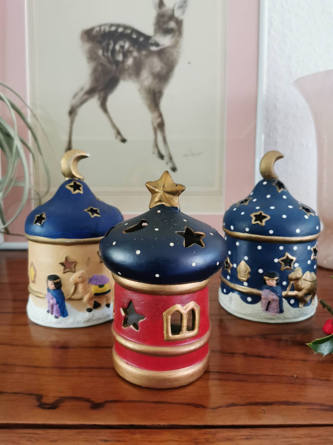 Ceramic Lanterns From 1001 Nights, Oriental Design, Star Candle Holder ...