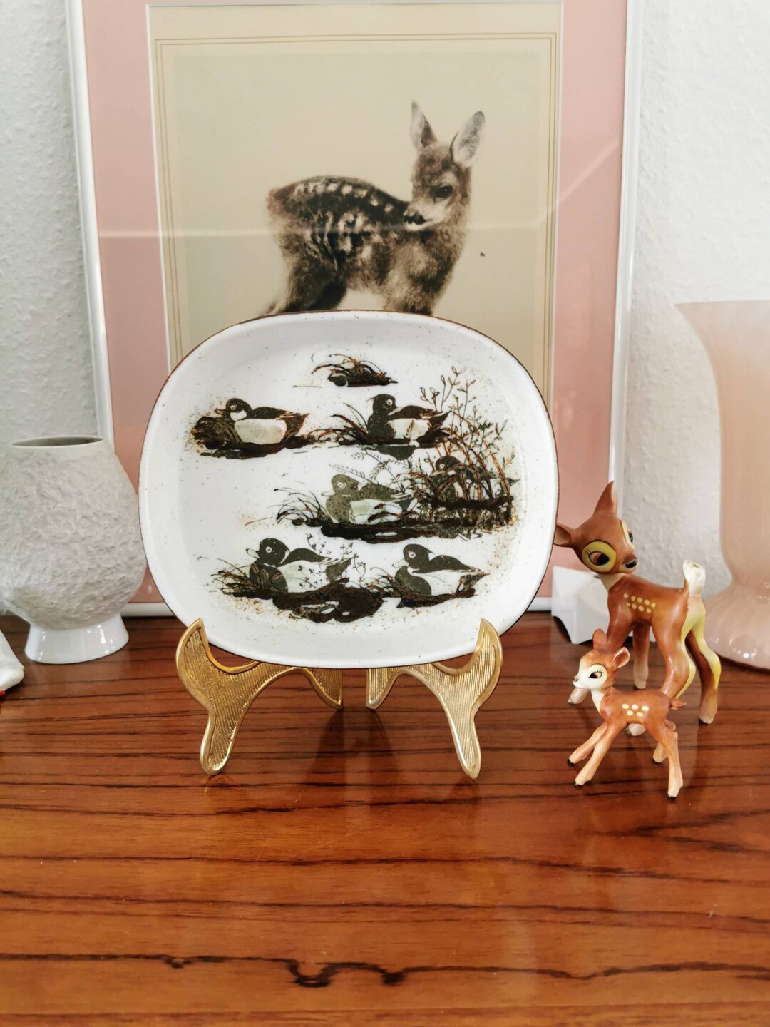 Royal Copenhagen Diana Bowl With Ducks by Nils Thorsson Fajance 1049/ ...