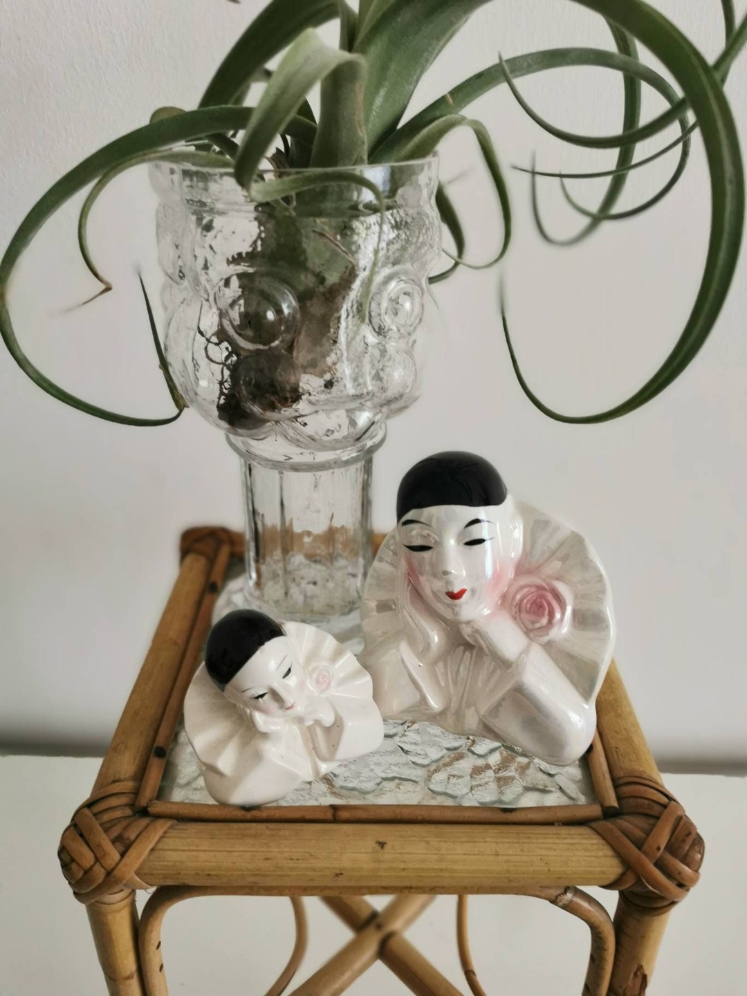 Pierrot Figure True Vintage 80th Made of Porcelain 2-piece Set, Pierrot ...