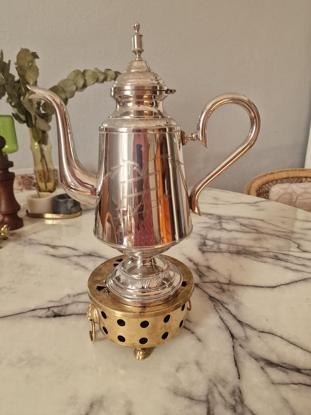 Vintage Lion Head Teapot Warmer Stands on Paw Feet - Etsy