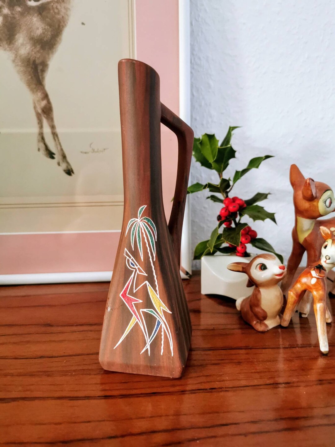 Vintage Dutch Ceramic Vase Kera-teak L' Ancora Netherlands. Hand ...