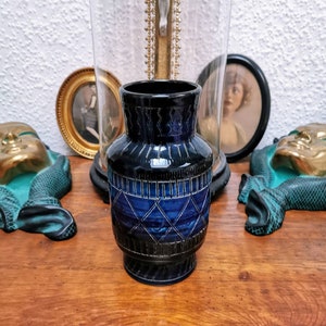 Rare Bitossi Vase in Beautiful Dark Blue Bitossi Italy - Etsy