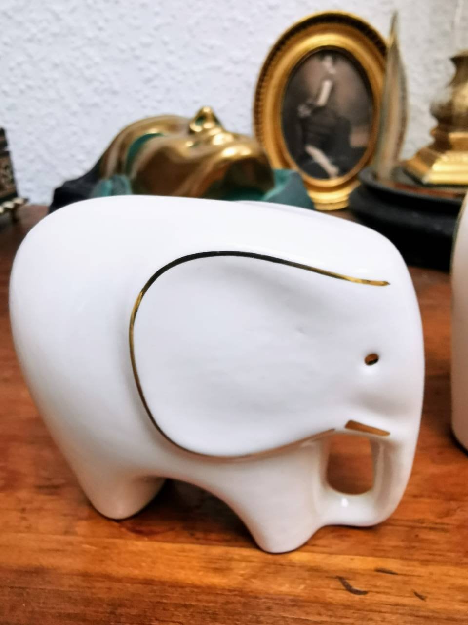 Porcelain Elephants Set of 3 Vintage Elephants Ceramic | Etsy