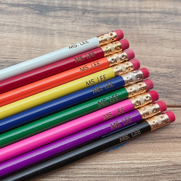 PERSONALIZED PENCILS - Etsy