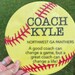 Custom Softball Coach Sign, Acrylic Coach Trophy, Softball Coach, End ...