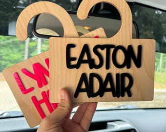 Personalized Carpool Name Tag | Back to School | Parent Pickup ...