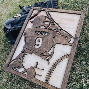 Personalized Baseball Sign, 3D Baseball Sign, Baseball Coach Gift ...