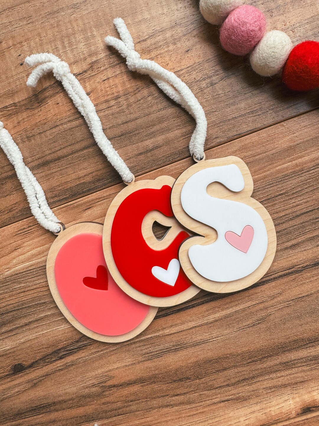 Initial Valentine Bag Tag, Initial Name Tag, Custom Initial Heart Tag ...