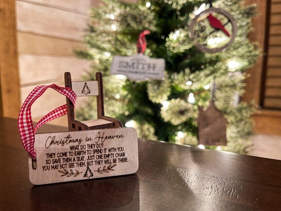 Christmas in Heaven Chair in Memory Chair - Etsy