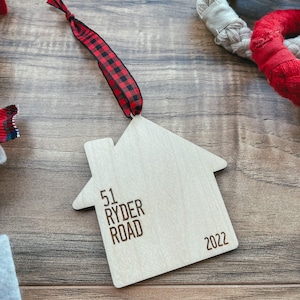 Home Christmas Ornament, Custom Christmas Ornament, Personalized Home ...