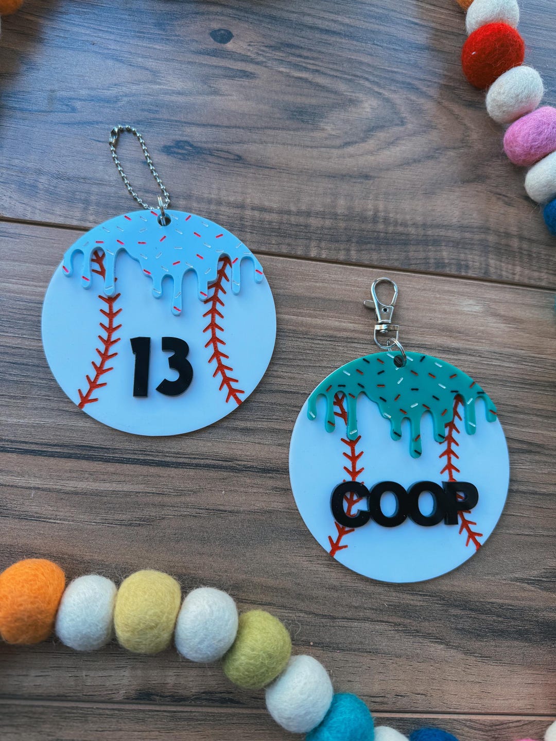 Personalized Baseball Drip Name Tag, Personalized Baseball Name Tag ...