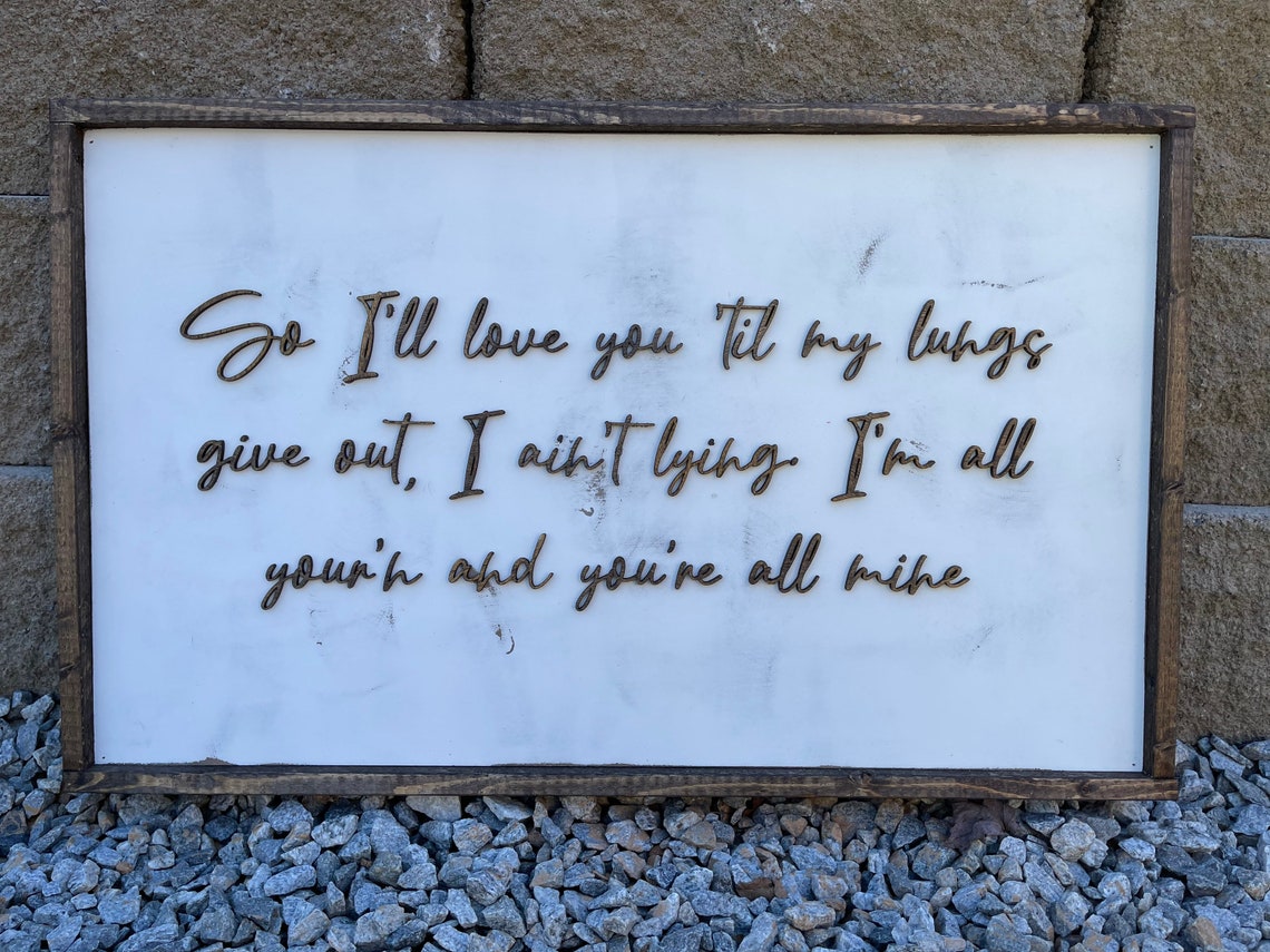 Tiktok Lyrics Sign Lyrics Sign | Etsy