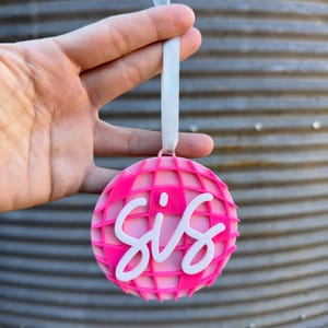 Disco Ball Name Tag, Valentine Bag Tag, Personalized Valentine Name ...
