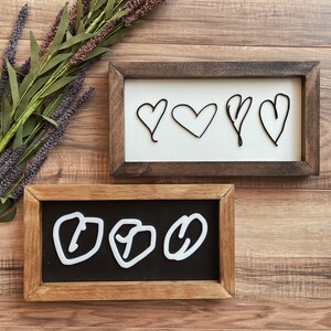 3D Handwriting Sign, Custom Handwritten Wooden Sign, Hearts, Family ...