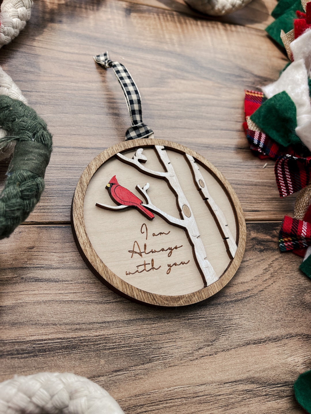 Cardinal Memorial Ornament, in Memory Ornament, Remembrance Christmas ...