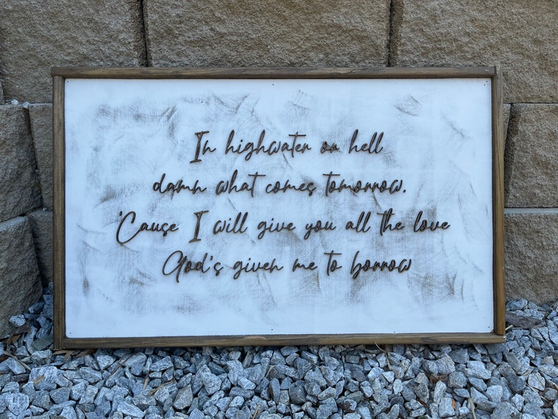 Tiktok Lyrics Sign Lyrics Sign - Etsy