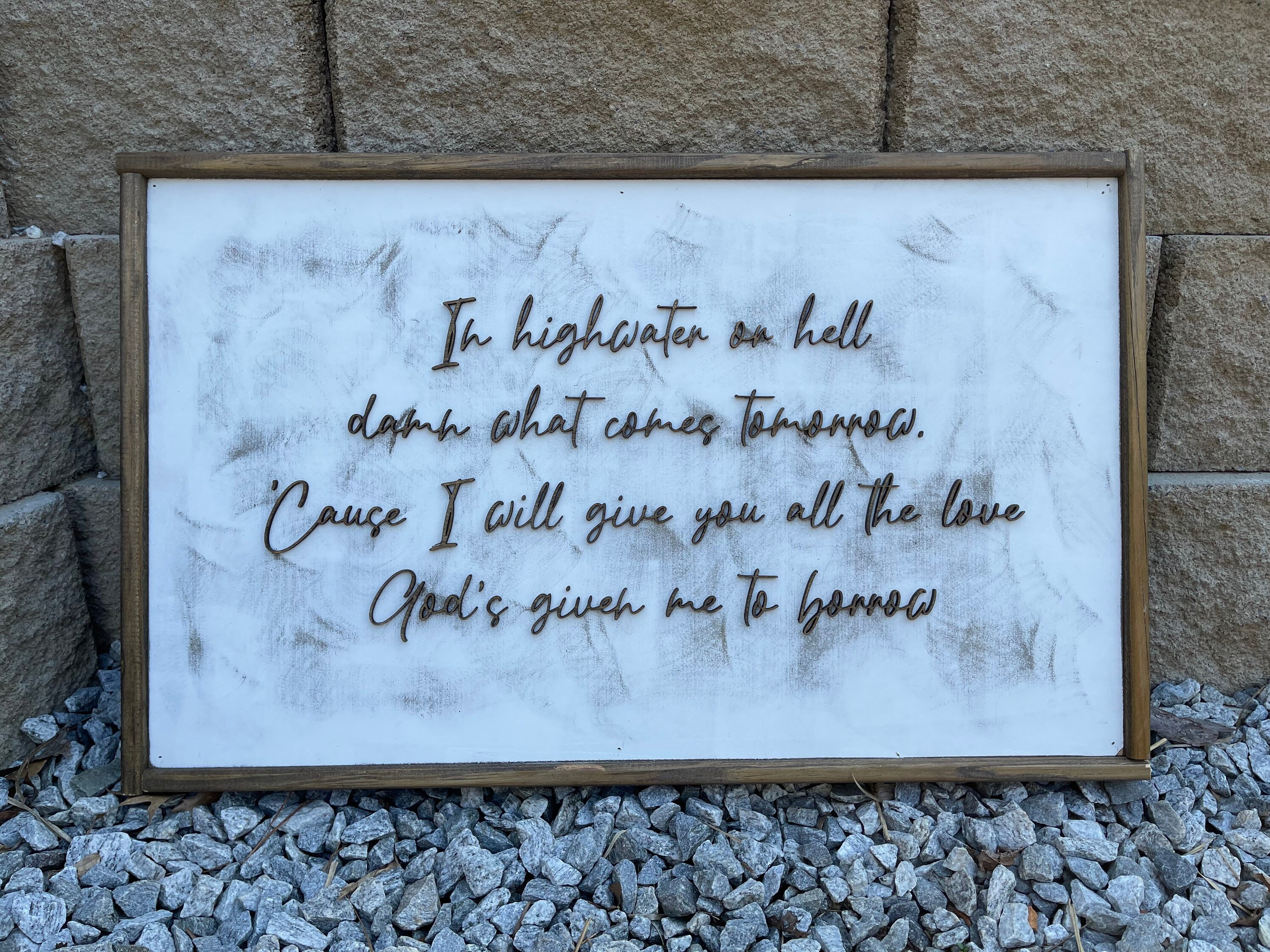 Tiktok Lyrics Sign Lyrics Sign | Etsy