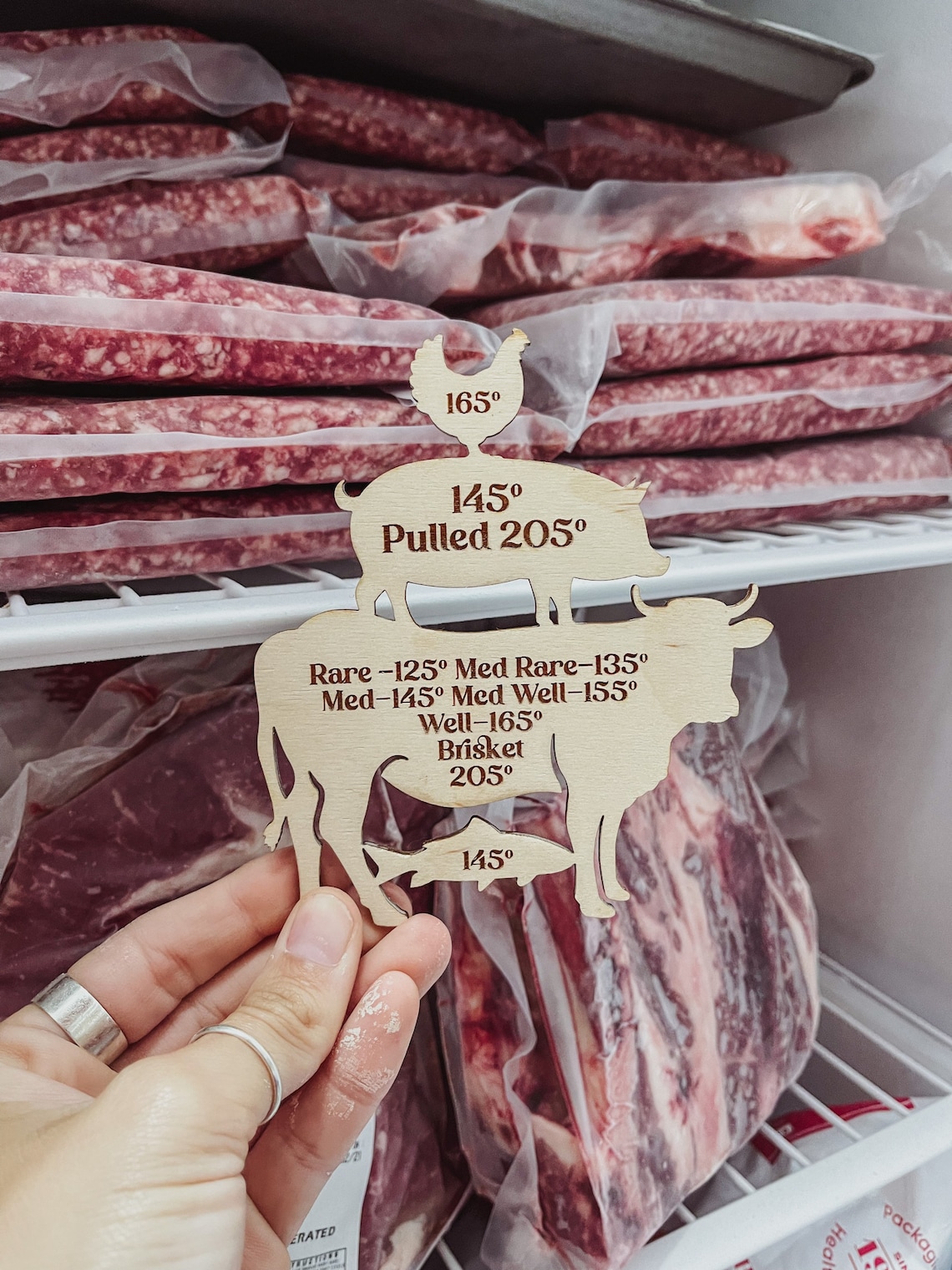 FREE Shipping Meat Temperature Magnet Cooking Temperature | Etsy