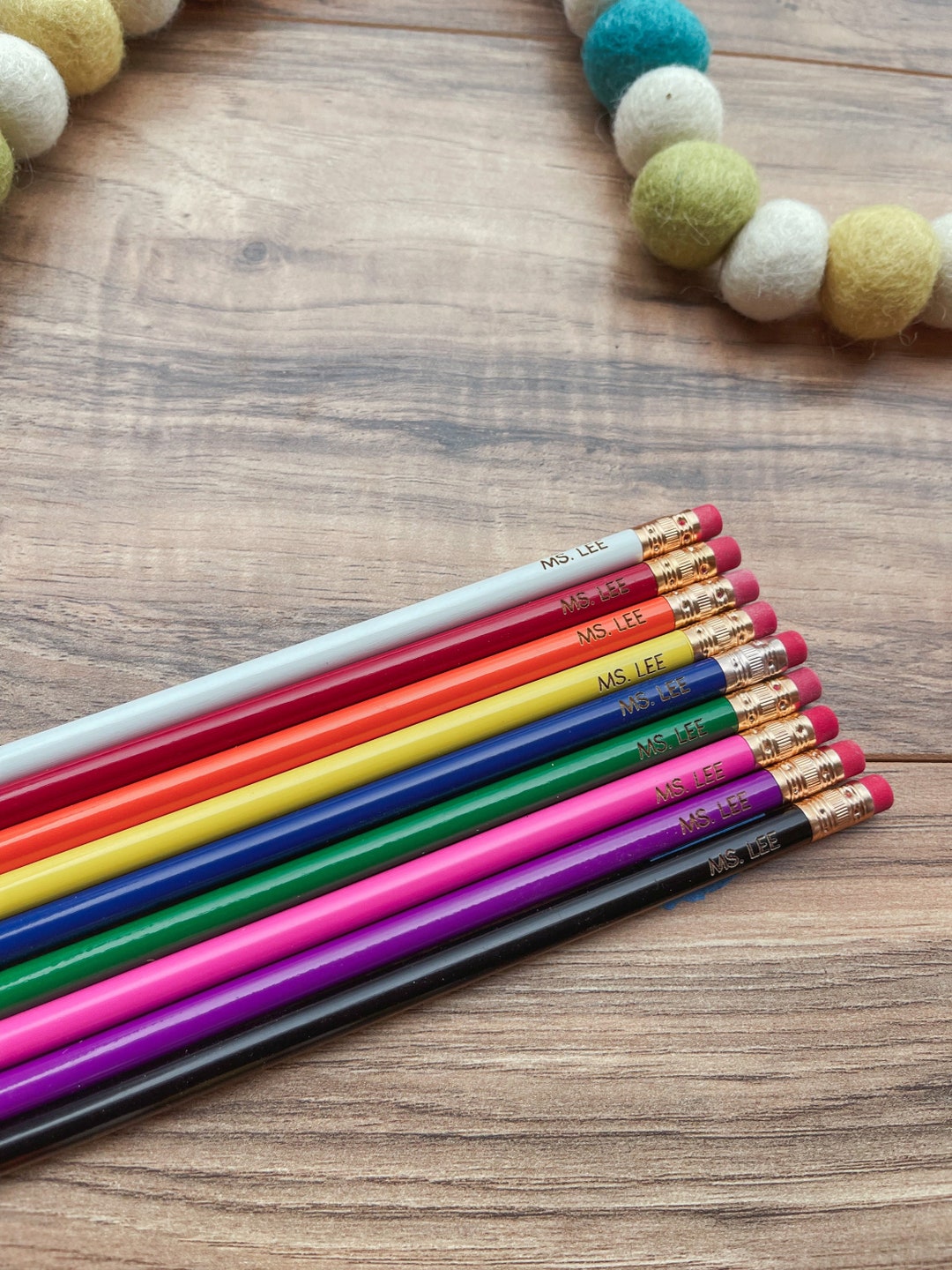 Personalized #2 Pencils, Engraved Custom Message Pencils, Engrave Your ...