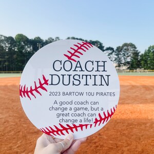 Custom Softball Coach Sign, Acrylic Coach Trophy, Softball Coach, End ...