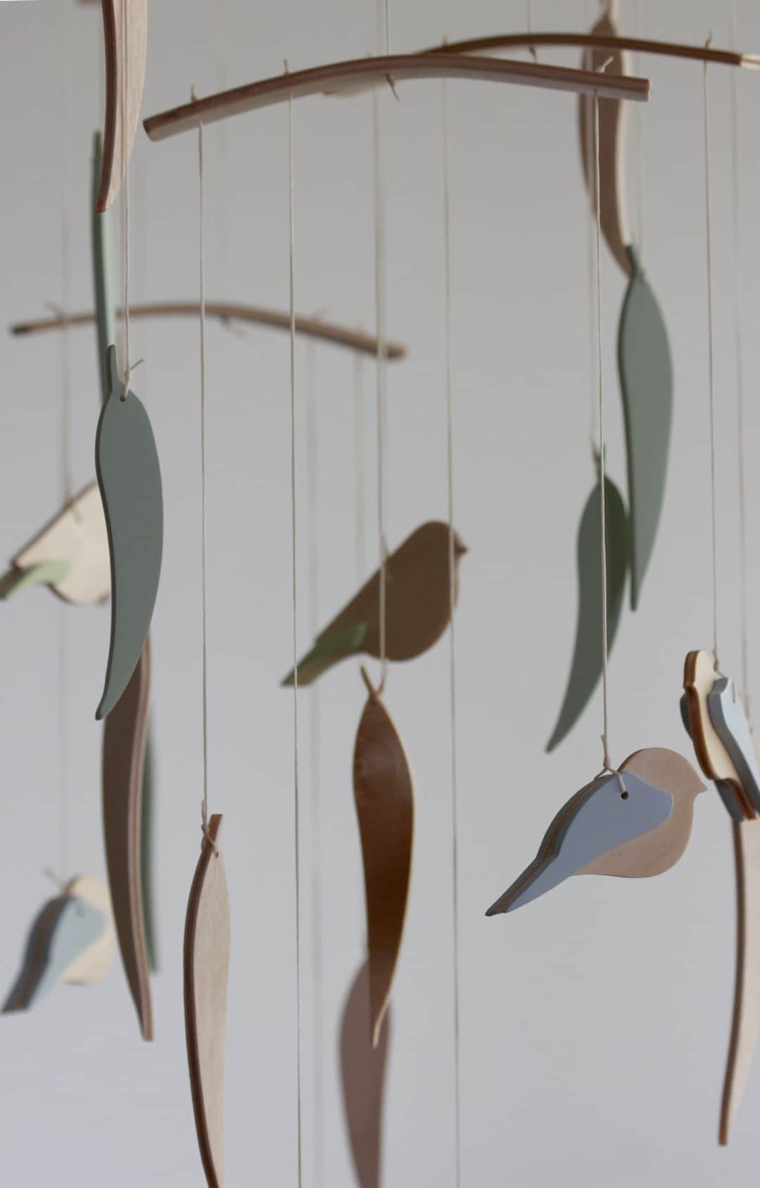 Handmade, Wooden Mobile, Birds Mobile, Crib Mobile, Baby Mobile ...