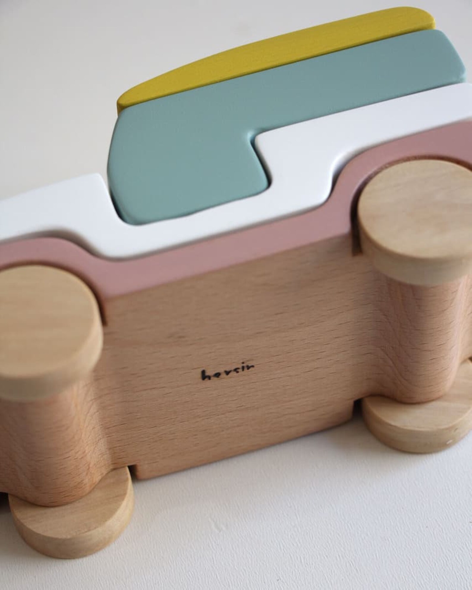 Stacking Toy, Wooden Toy, Handmade, Car, Jeep,toddlers Toy, Open Ended ...