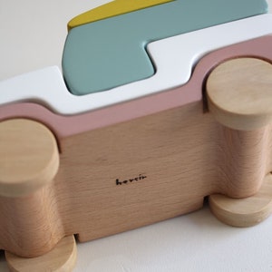 Stacking Toy, Wooden Toy, Handmade, Car, Jeep,toddlers Toy, Open Ended ...
