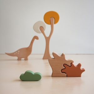 Dinosaur Tree Puzzle, Autumn Tree, Open Ended Play, Montessori Play ...