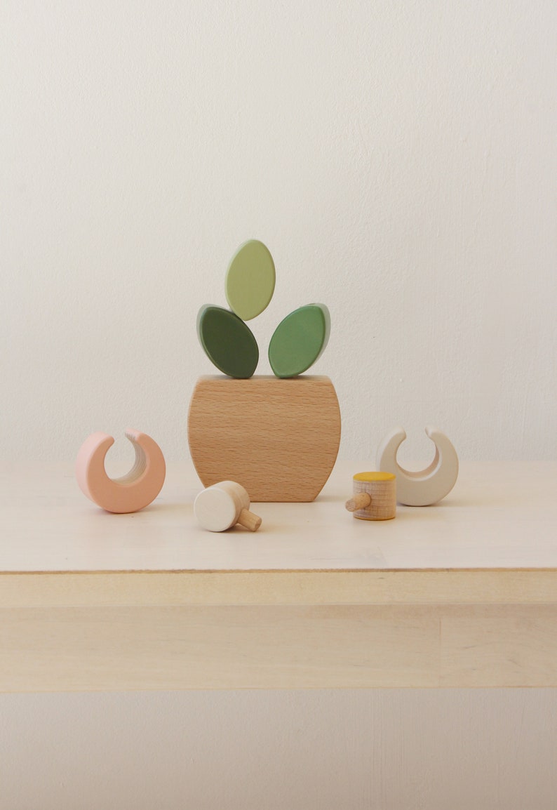 Daisy Flower Pot Pretend Play Open Ended Play Wooden Toys - Etsy