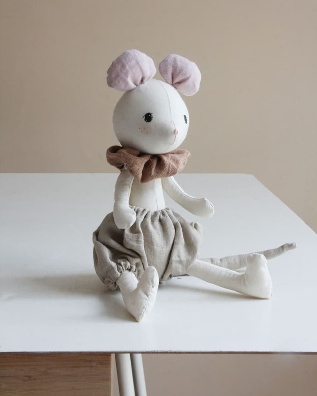 Mouse, Soft Toy , Fabric Toy, Handmade, Cotton Eco Toy, Plush Toy, Baby ...