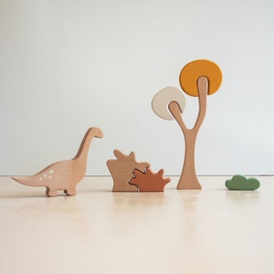 Dinosaur Tree Puzzle, Autumn Tree, Open Ended Play, Montessori Play ...