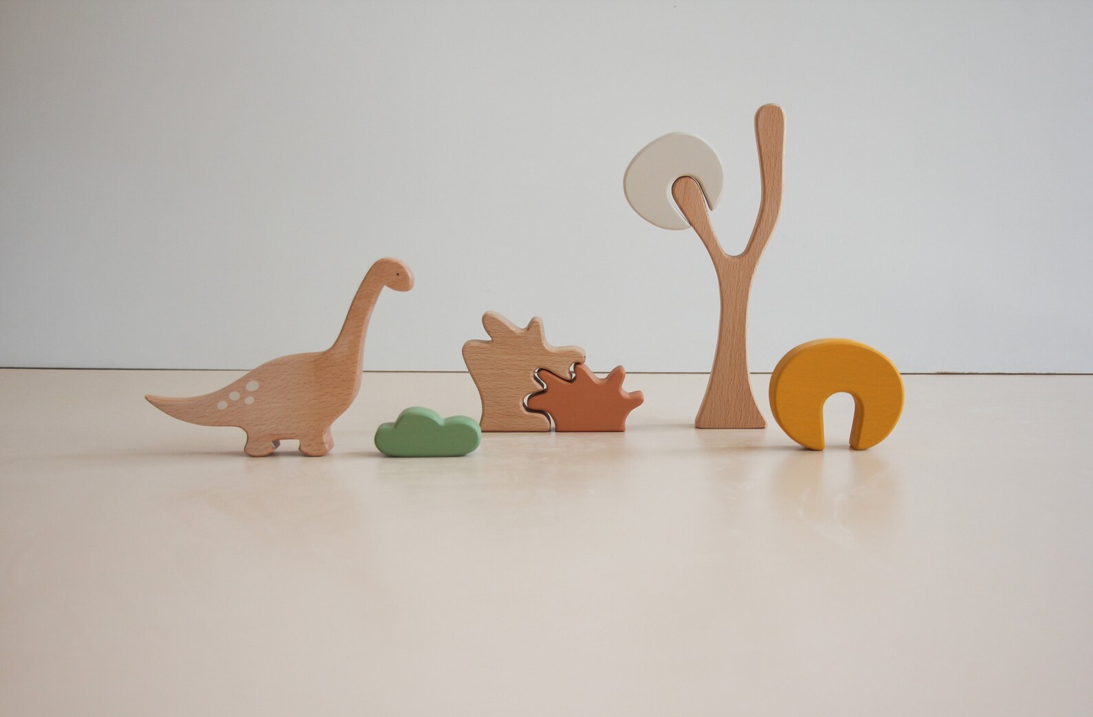 Dinosaur Tree Puzzle Autumn Tree Open Ended Play Montessori - Etsy