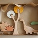 Dinosaur Tree Puzzle Autumn Tree Open Ended Play Montessori - Etsy