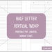 PRINTABLE Half Letter Week on 4 Pages Insert Monday Start (for Use With ...