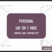 PRINTABLE Personal Daily Insert, Day on 1 Page, Undated - Etsy
