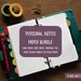 PRINTABLE Personal Notes Paper Bundle, Lined and Grid Paper - Etsy