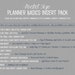 PRINTABLE Pocket Size Planner Basics Insert Pack | Clean ...