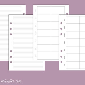 PRINTABLE Half Letter Size Planner Basics Insert Pack | Clean ...