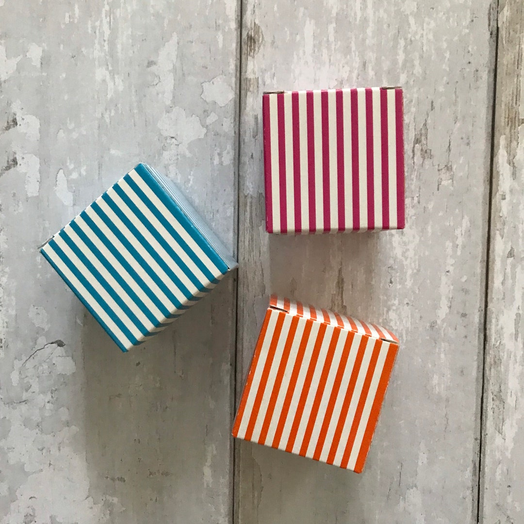 Striped Mini Party Favor Boxes - Etsy