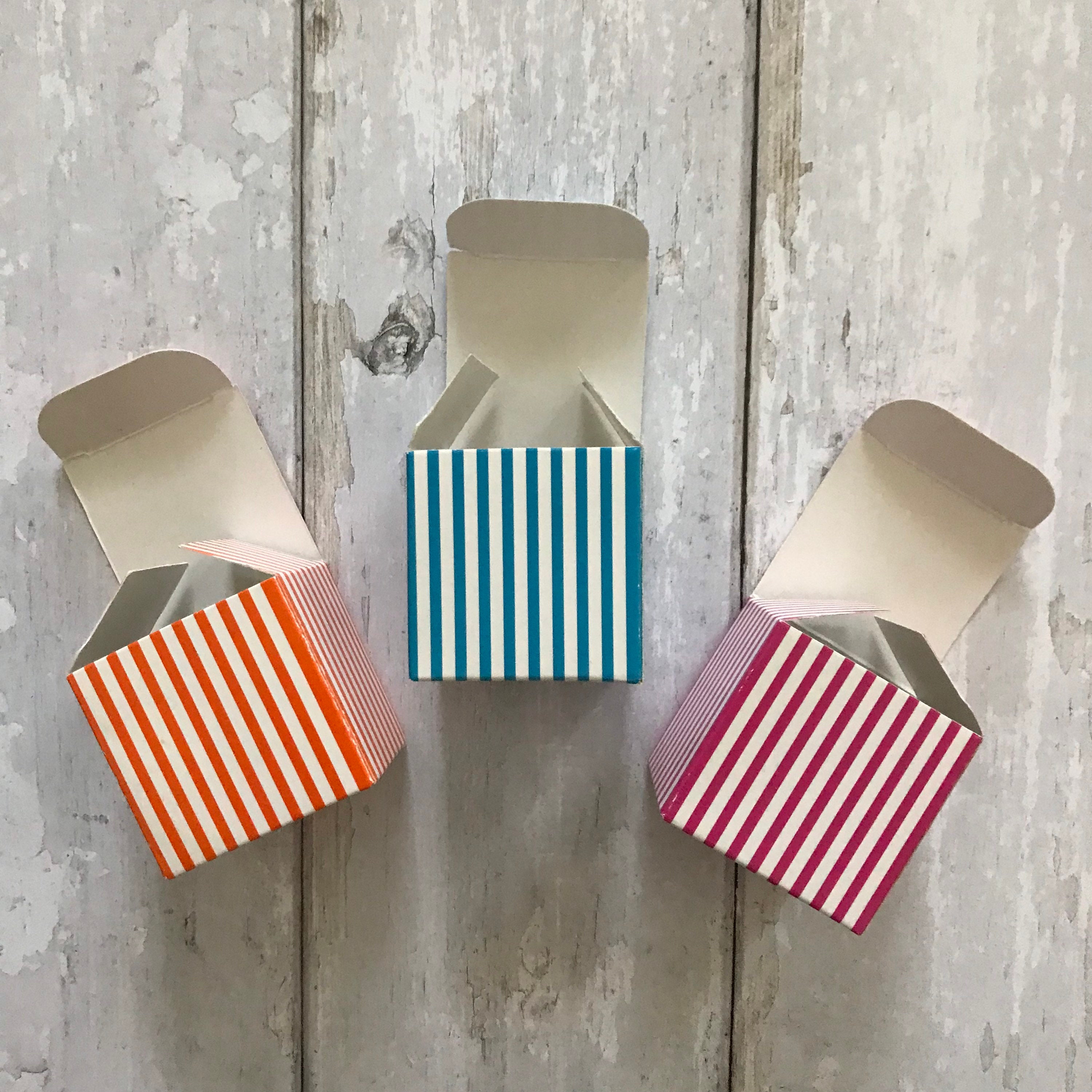 Striped Mini Party Favor Boxes - Etsy
