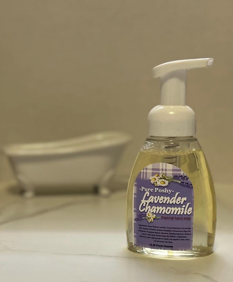 Foaming Liquid Hand Soap, Lovely Lavender 10.00 Fluid Ounces, Vegan ...