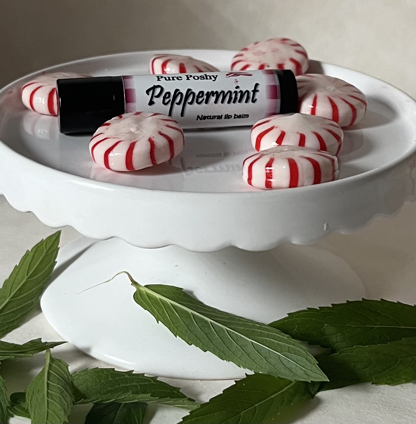 Beeswax Lip Balm Peppermint Natural Vegan Chapstick Hydrates - Etsy